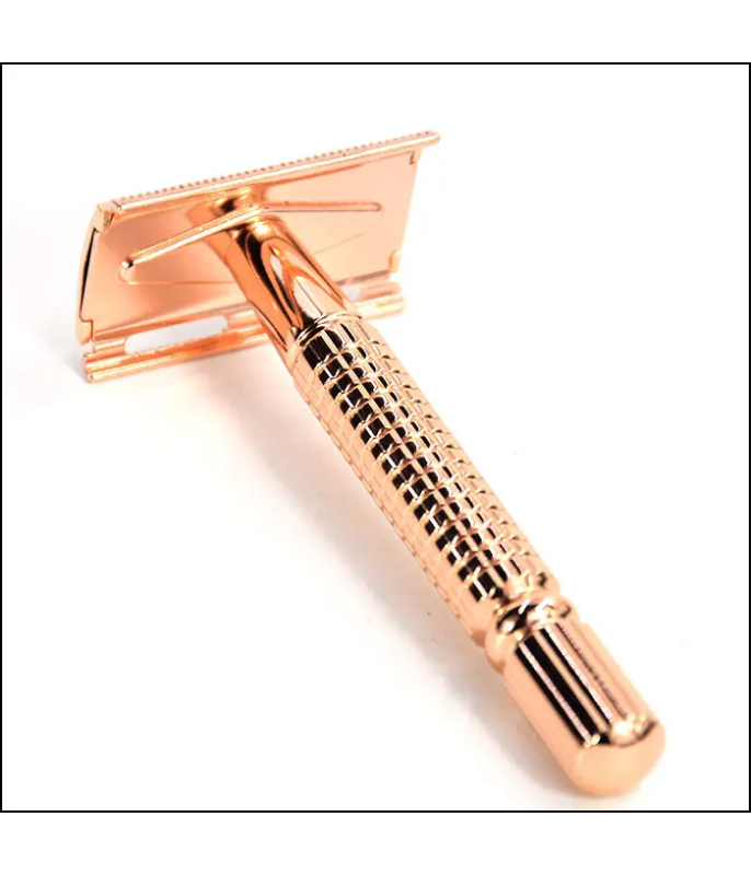 E Epsilon Rose Gold Safety Razor