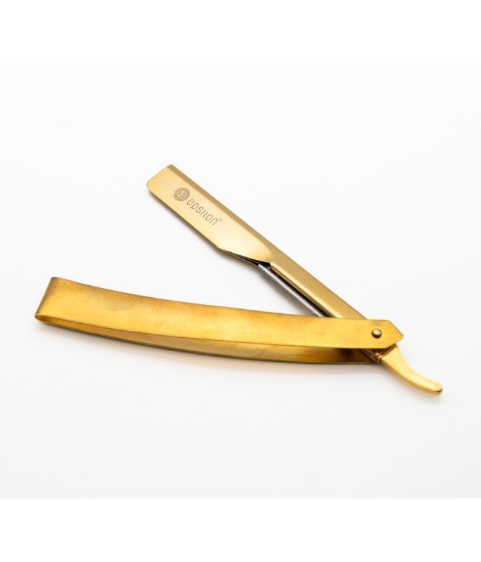Epsilon Sand Gold Shaving Razor Leather pouch